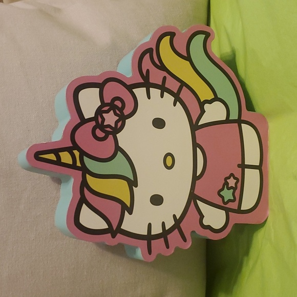 Hello Kitty | Wall Decor | Nwt Hello Kitty Sanrio Unicorn Colorful ...
